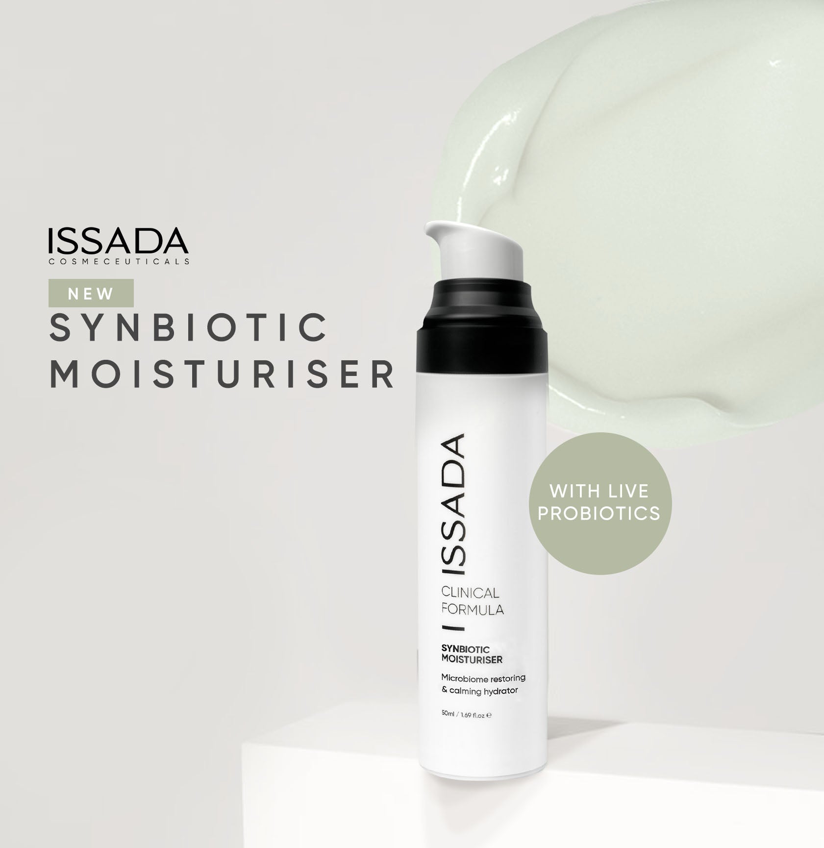 Synbiotic Moisturiser – ISSADA Cosmeceuticals